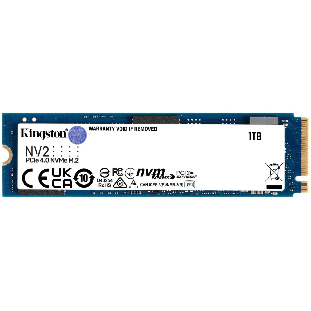 SSD M2 Kingston 1TB NVMe чтение/запись 3500/2100 МБ/с SNV2S/1000G в ...