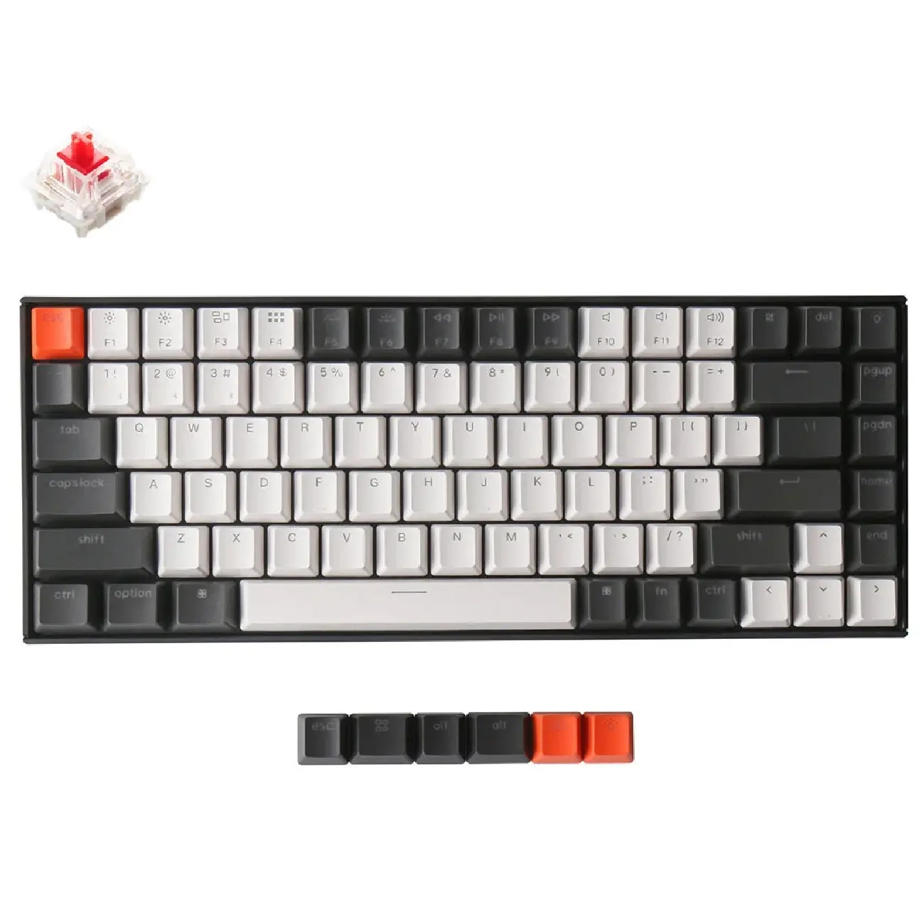 Клавиатура Keychron K2 84 Key Aluminum Frame HotSwappable Gateron ...