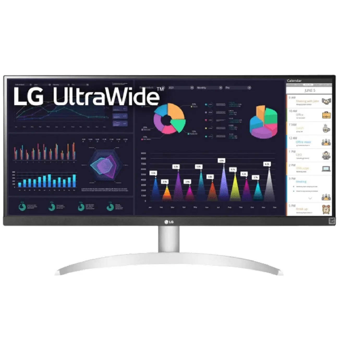 Монитор LG - 29” 29WQ600-W UltraWide, IPS, 5mc, 100Hz, FHD, VGA+HDMI ...