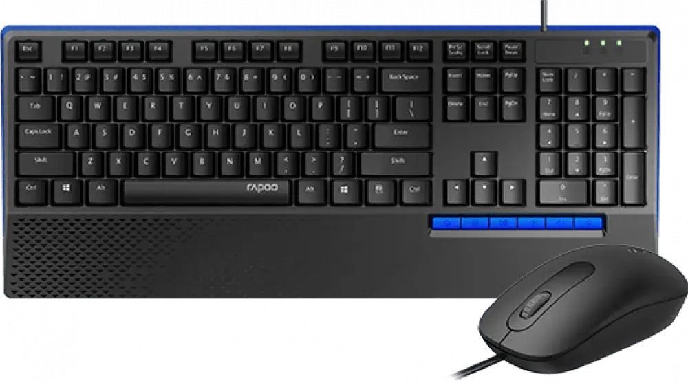 Проводной набор Rapoo NX2000 клавиатура и мышь в Ташкенте | цены и отзывы ⚡